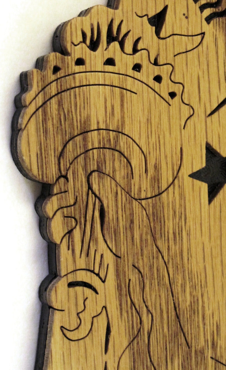Statue of Liberty Feather Scroll Saw Cut - Etsy