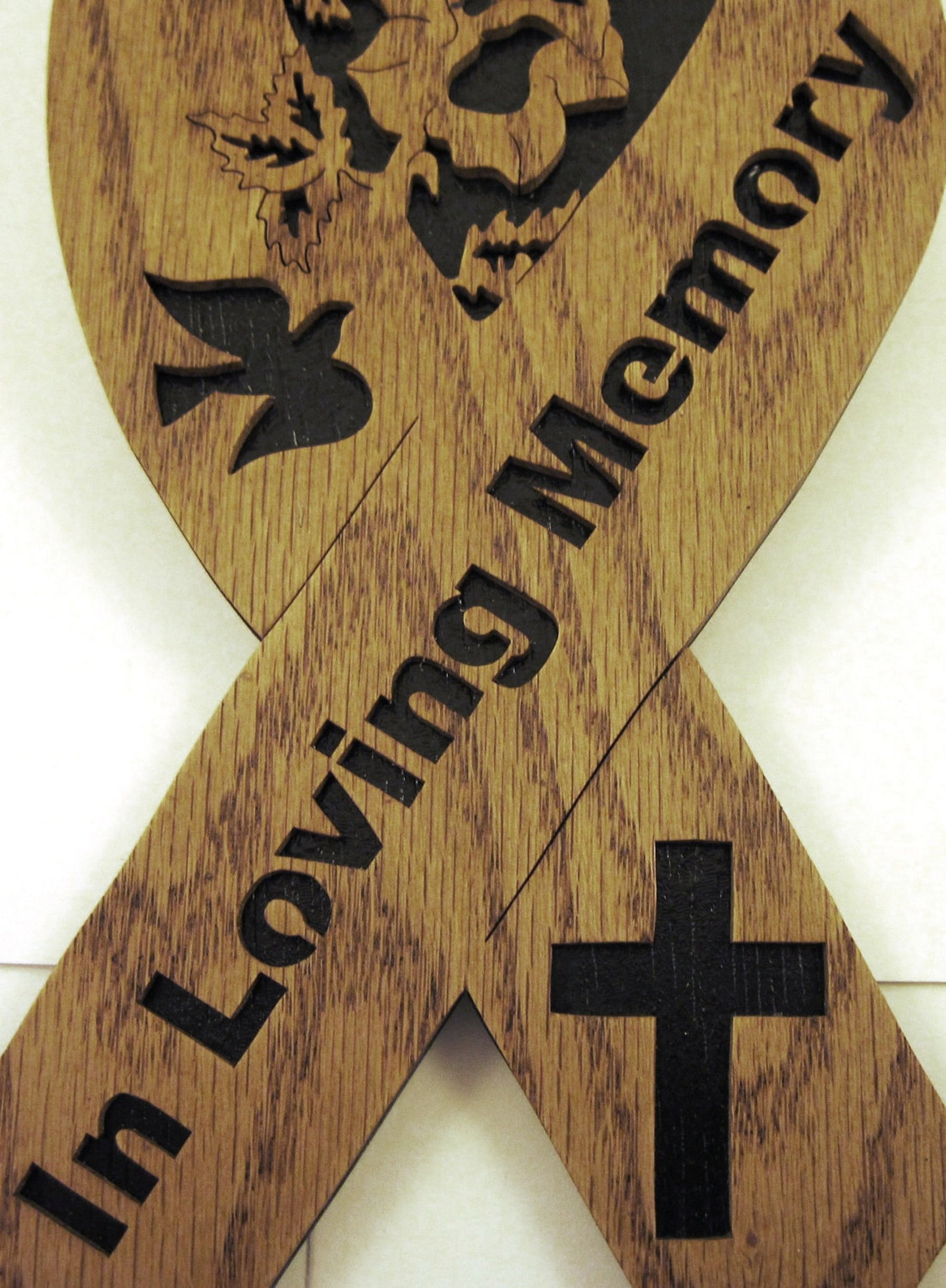 In Loving Memory Ribbon Scroll Saw Cut - Etsy