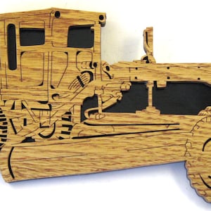 Heavy Equipment Road Grader Scroll Saw Cut Handmade, Woodworking, Wall ...