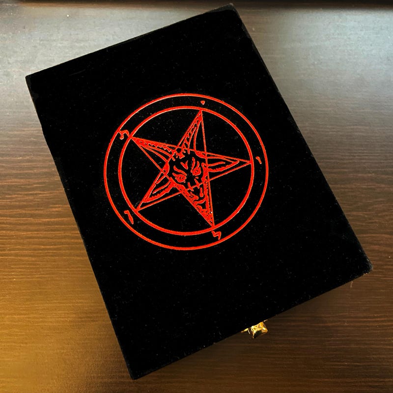 Red Baphomet Tarot - Etsy
