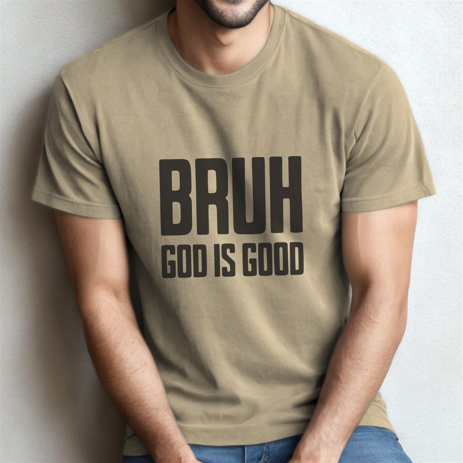 Men's Christian Streetwear God is Good T-shirt Comfort Colors Religious ...