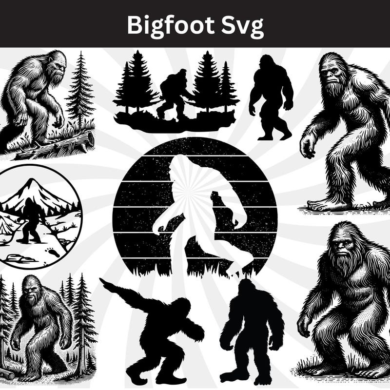 Bigfoot Svg - Etsy