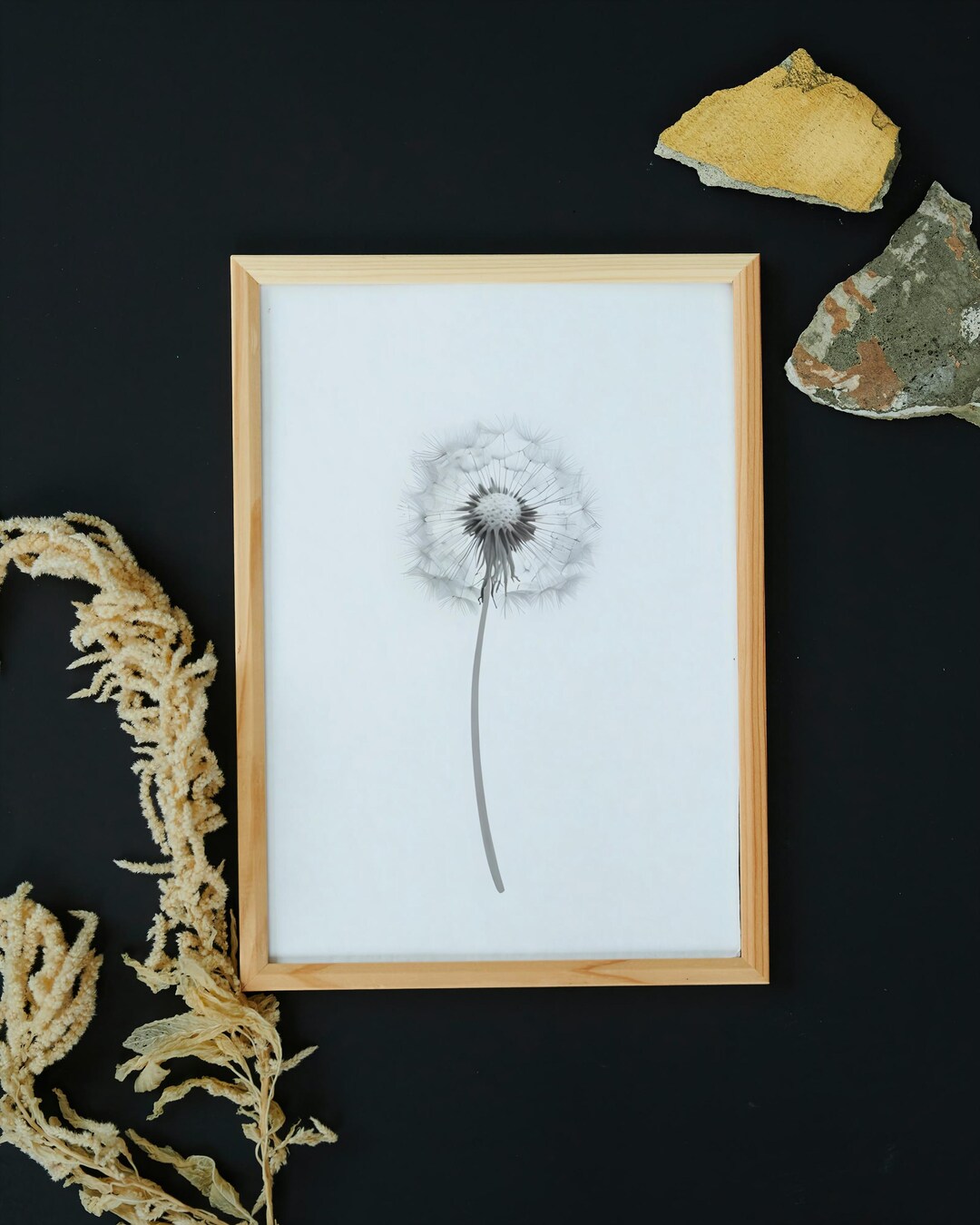 Simple Dandelion | Dandelion Poster | Dandelion Wall Art | Dandelion ...