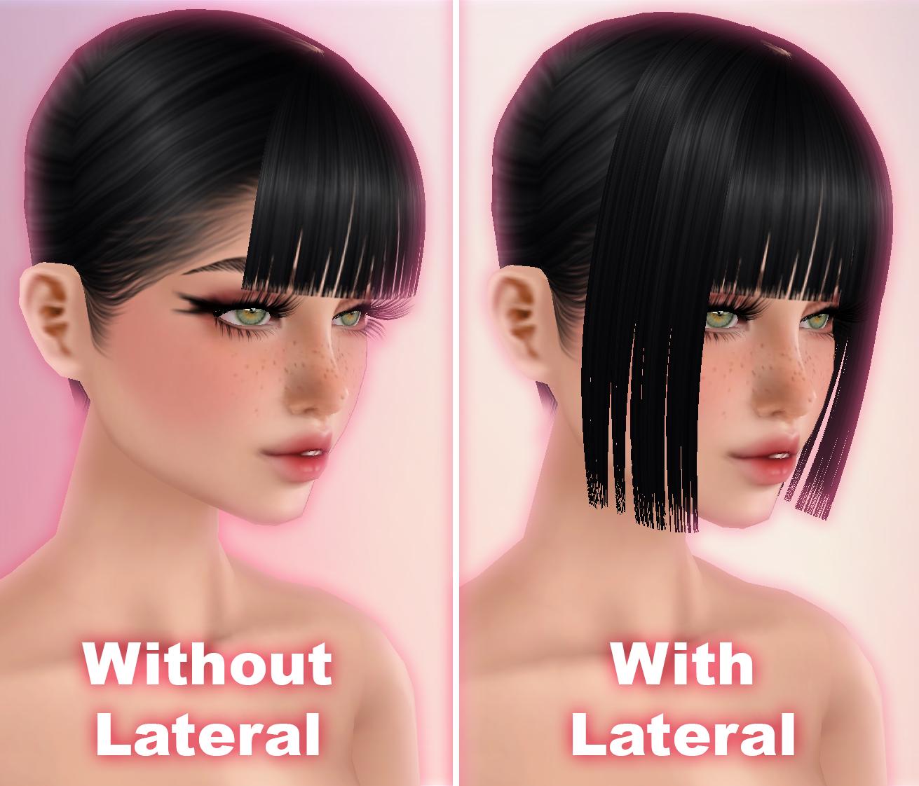IMVU Extensions Bangs Add-on Hair Mesh .xmf File - for Any Imvu Hair ...