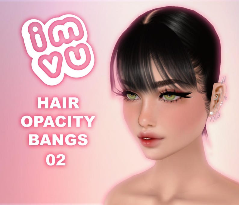 IMVU Soft Bangs Add-on Hair Opacity 02 .png File - for Any Imvu Hair ...