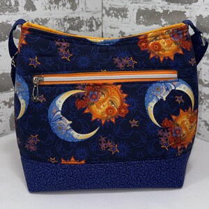 Sun and Moon Crossbody Bag Fall Shoulder Bag Celestial Tote Bag Solar ...