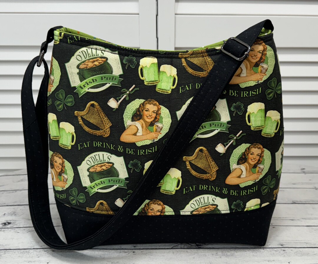 St Patrick's Day Crossbody Bag Irish Shoulder Bag Irish Beer Tote Bag ...