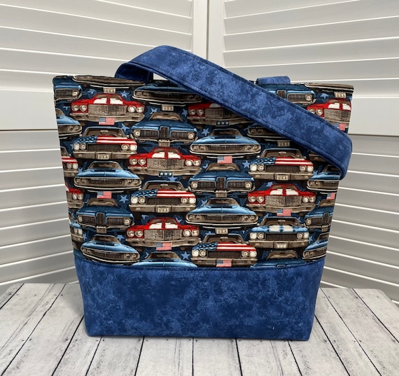 Classic Cars Tote Bag American Muscle Car Shoulder Bag Classic - Etsy