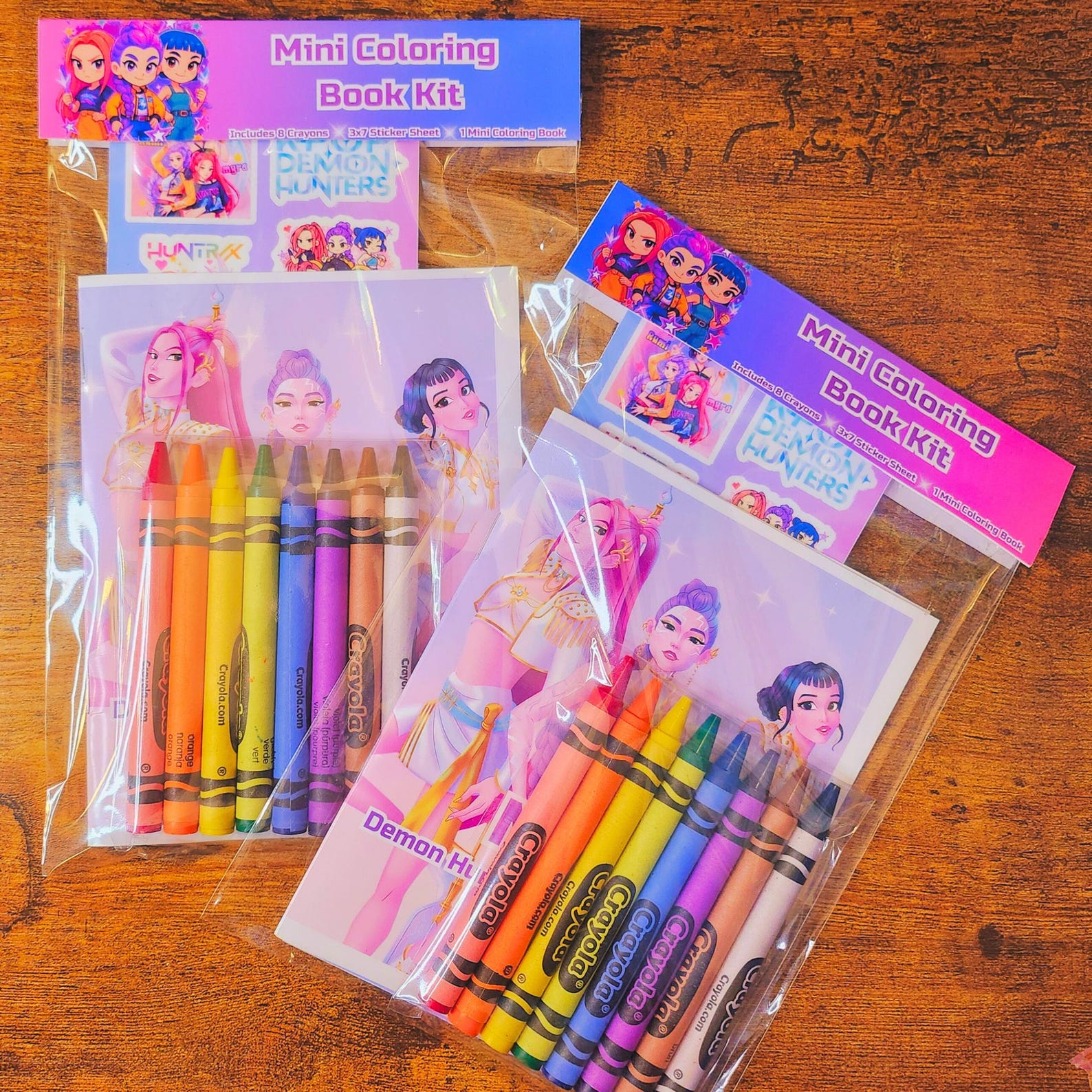 Demon Hunter Extraordinaire Mini Coloring Book Stickers Crayons Kpop ...