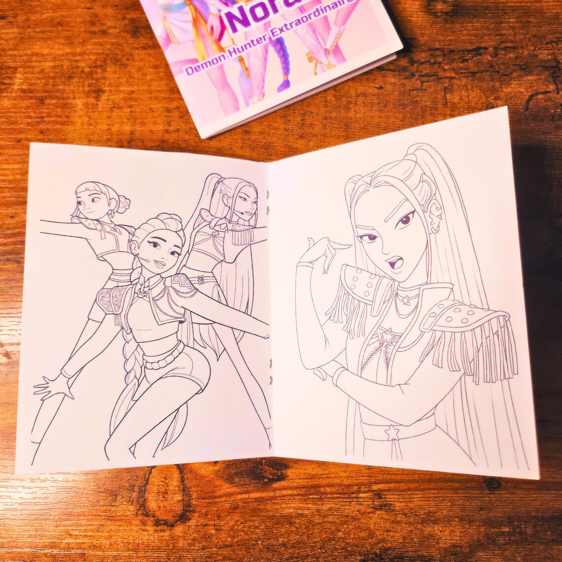 Demon Hunter Extraordinaire Mini Coloring Book Stickers Crayons Kpop ...