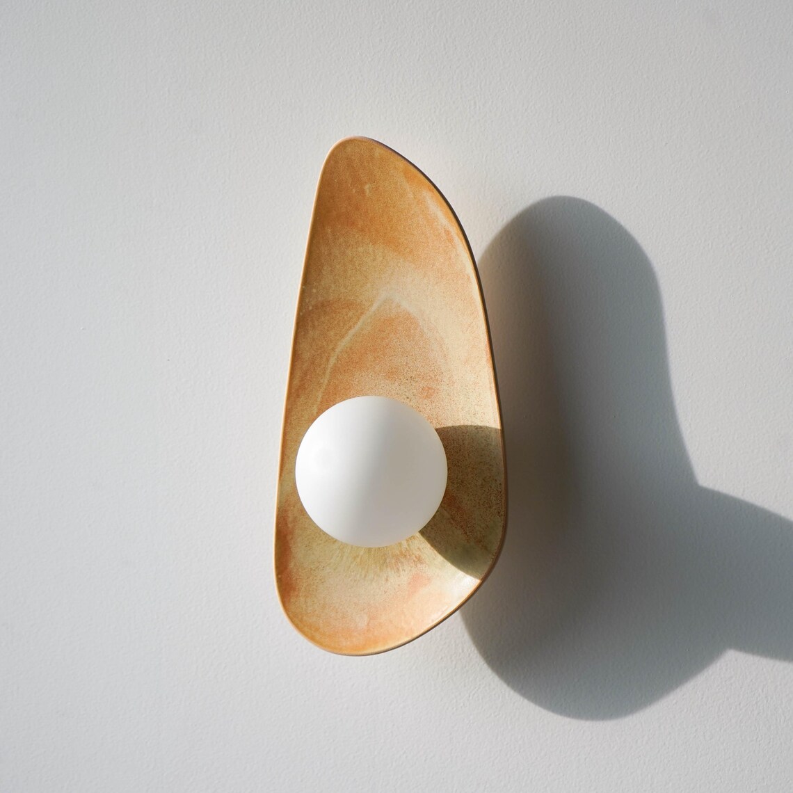 Sunset Coloured Handmade Clay Wall Sconce – Ceramic Wall Lamp - Etsy