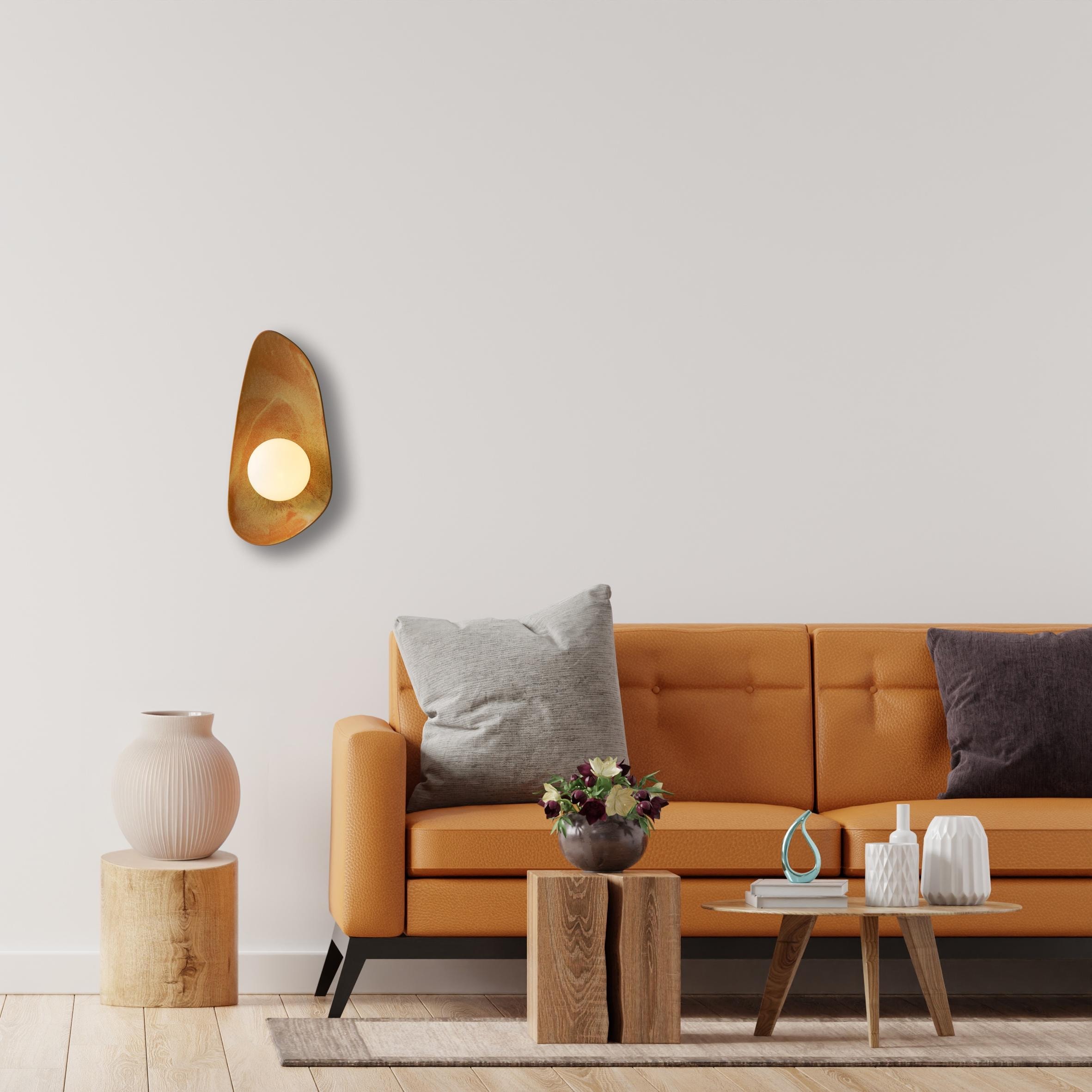 Sunset Coloured Handmade Clay Wall Sconce – Ceramic Wall Lamp - Etsy
