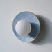 Handmade Ceramic Sconces: Light Blue Violet Stoneware Clay Wall Lamp - Etsy