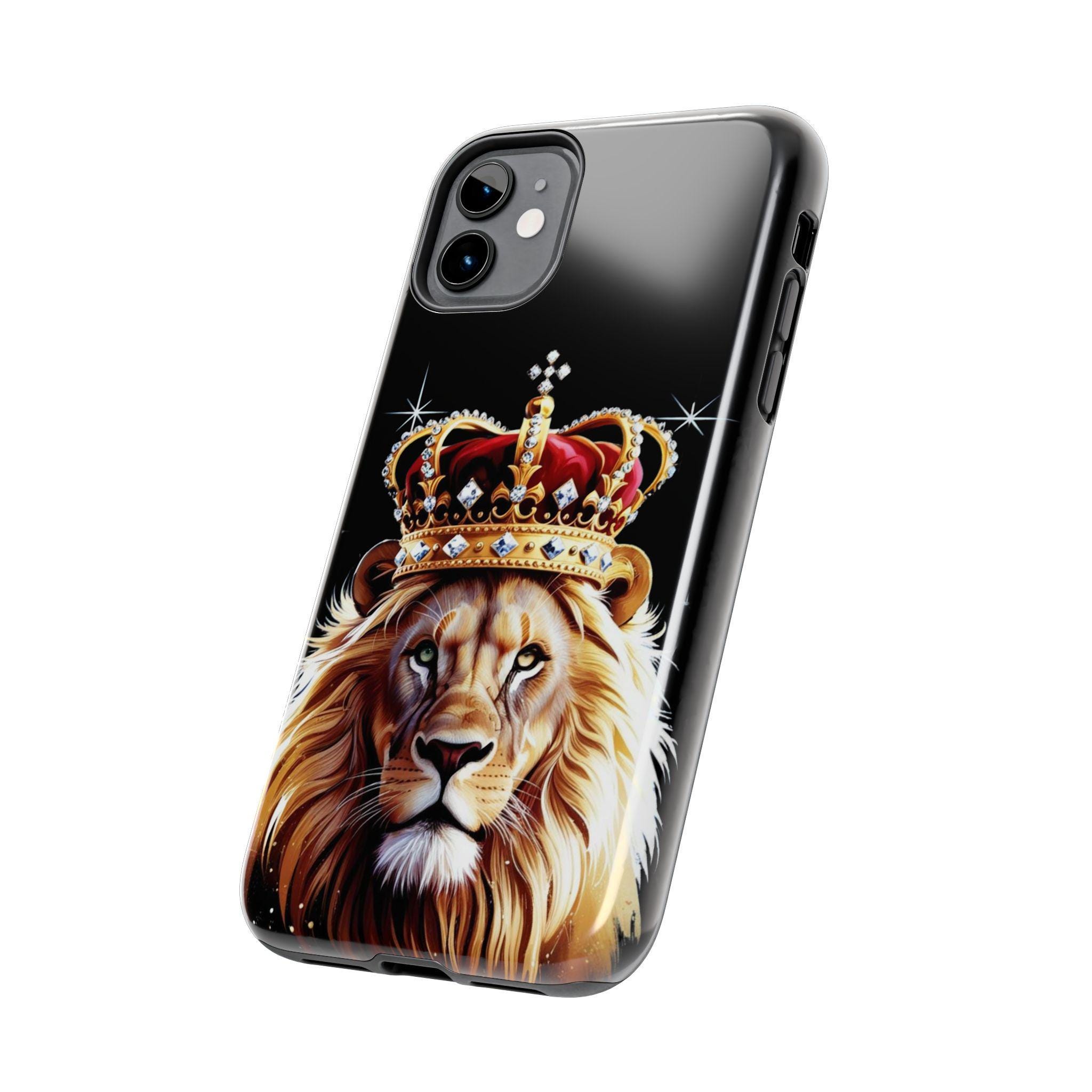 Lion Phone Case, Wildlife Safari, Lion With Crown Phone Case for iPhone ...