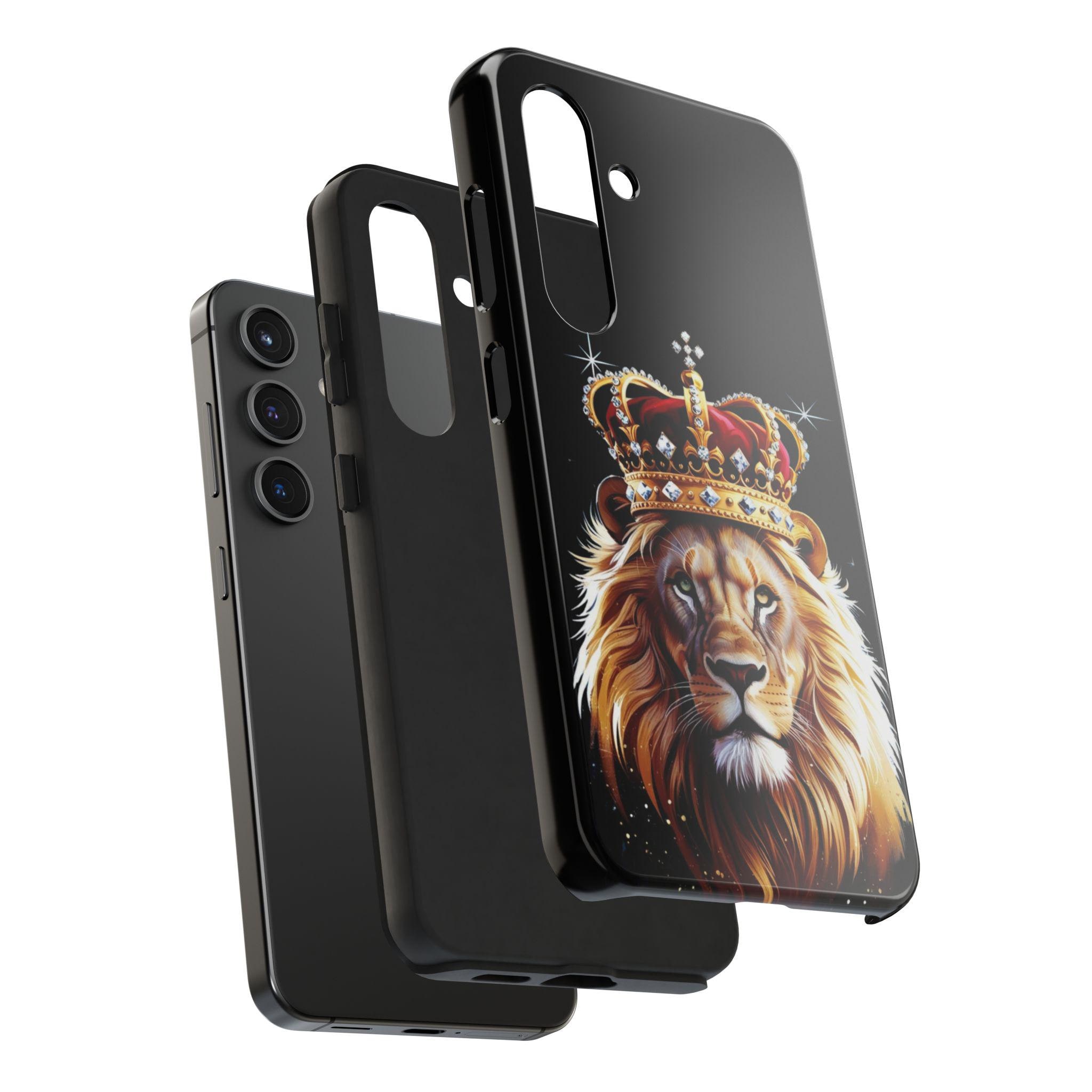 Lion Phone Case, Wildlife Safari, Lion With Crown Phone Case for iPhone ...