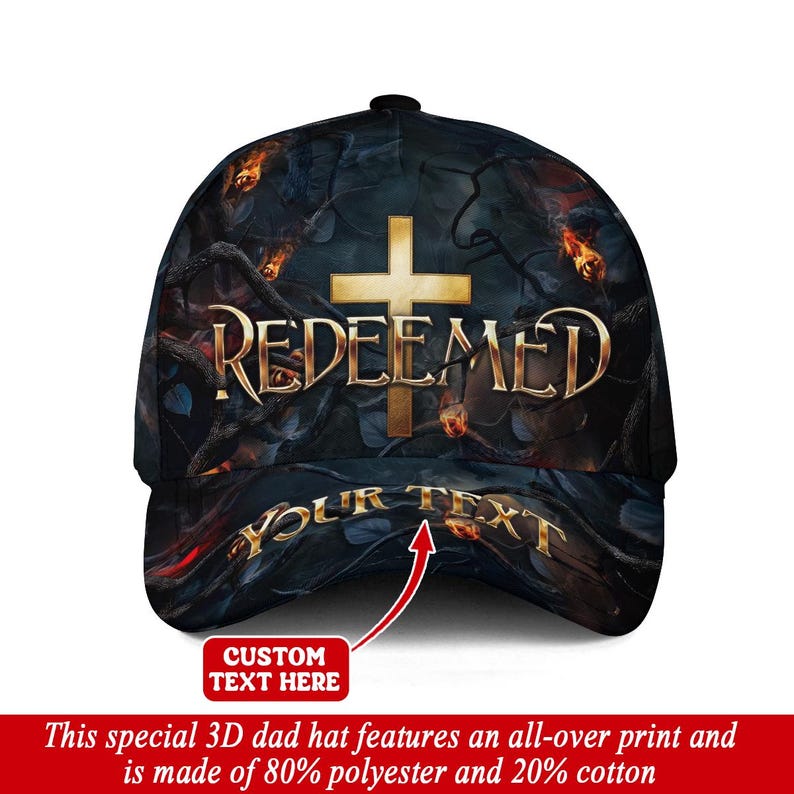 Custom Redeemed Christian Hats for Men Women, Personalized Jesus Hats ...