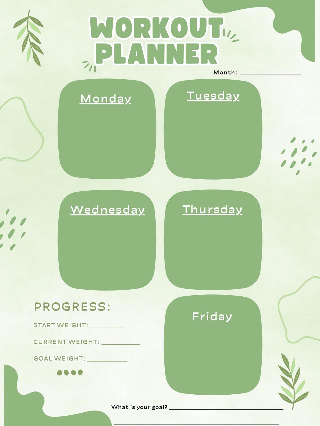 An Effective Workout Out Planner for Tracking Gym Sessions and Fitness ...