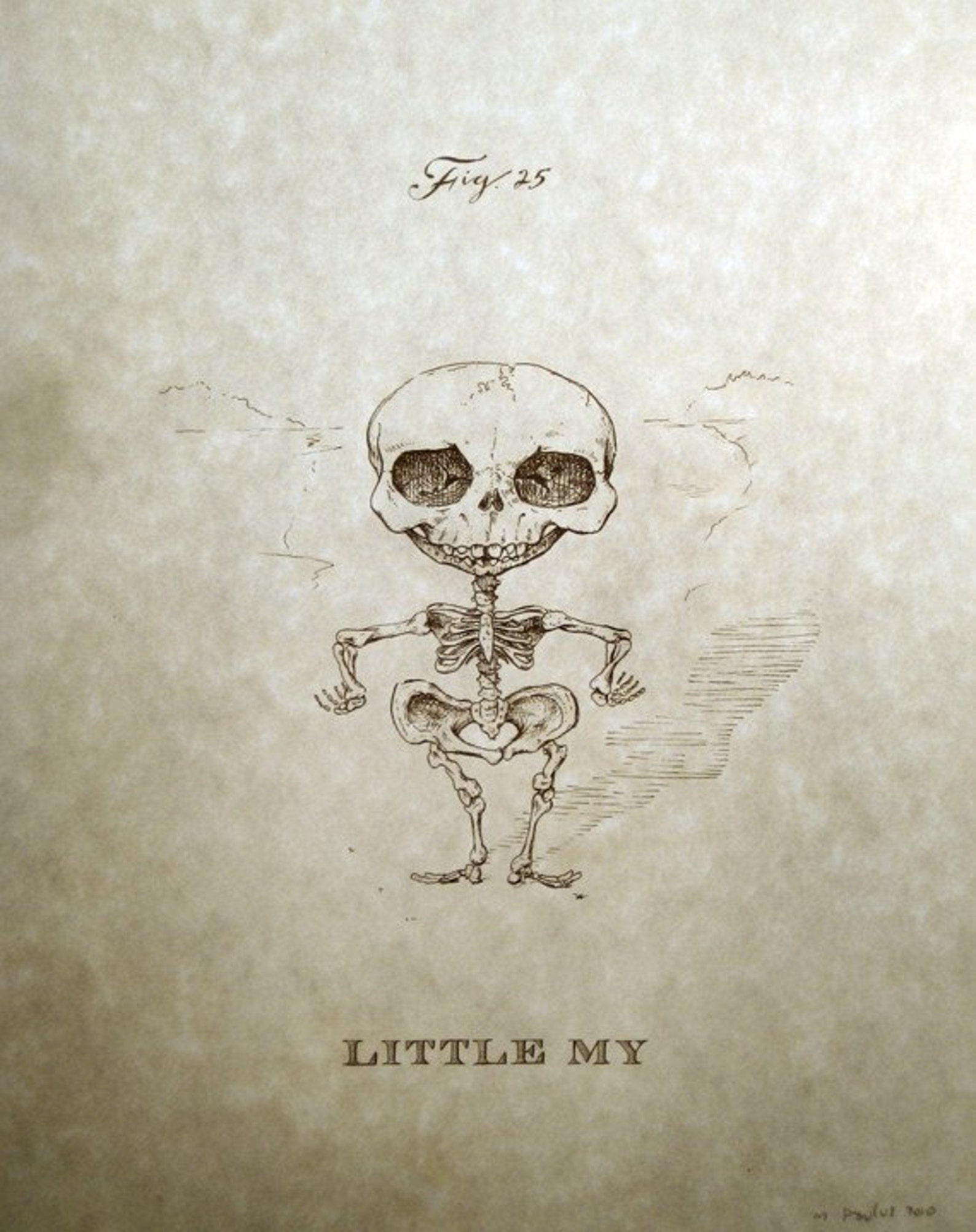 Little My Skeleton Print 8x10 - Etsy