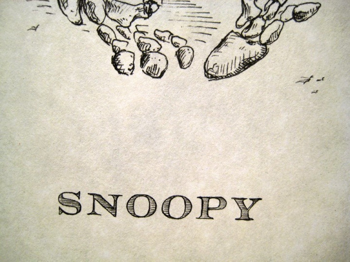 Snoopy Skeleton Print 8x10 - Etsy