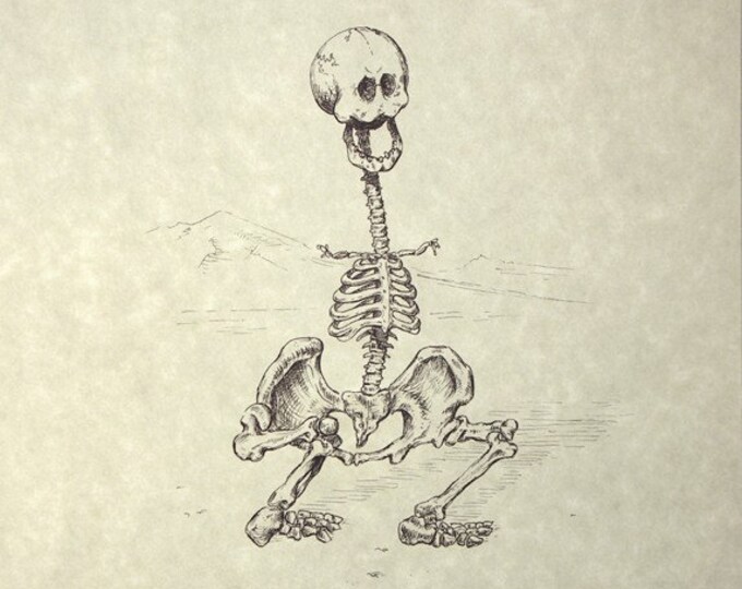 Barney Skeleton Print 8x10 - Etsy Canada