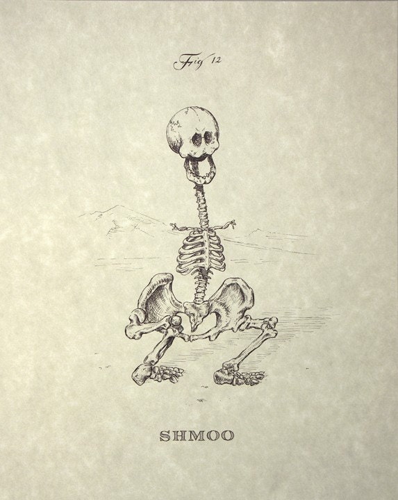 Shmoo Skeleton Print 8x10 - Etsy