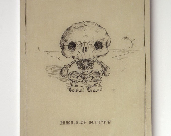 Hello Kitty Skeleton panel - Etsy