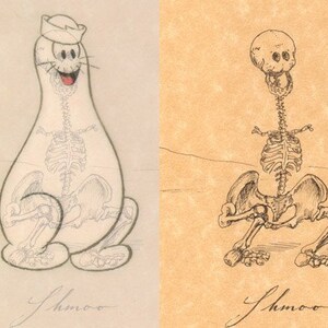 Shmoo Skeleton Print 8x10 - Etsy