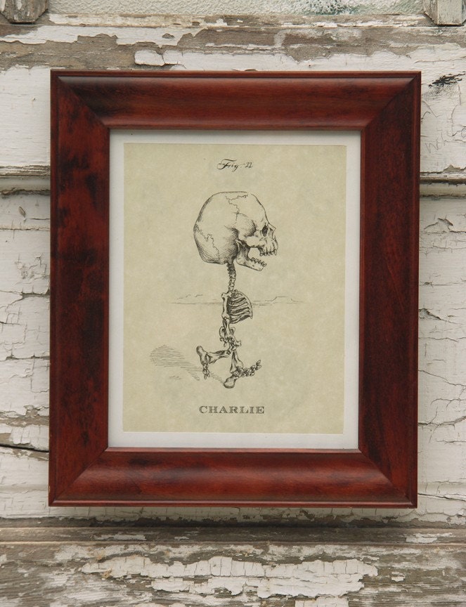 Barney Skeleton Print 8x10 - Etsy