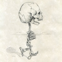 Barney Skeleton Print 8x10 - Etsy Canada