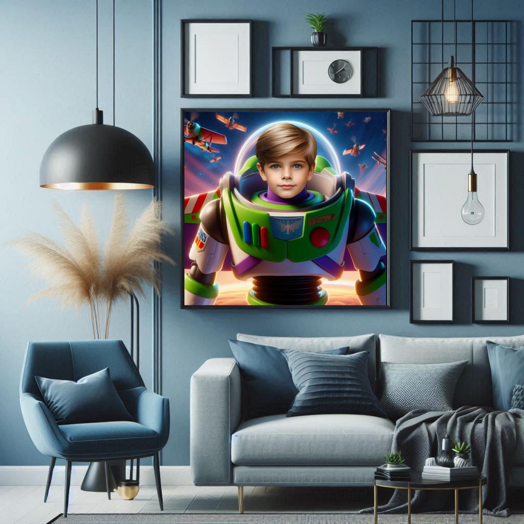 Personalized Buzz Lightyear Portrait: Custom Toy Story Gift (digital ...