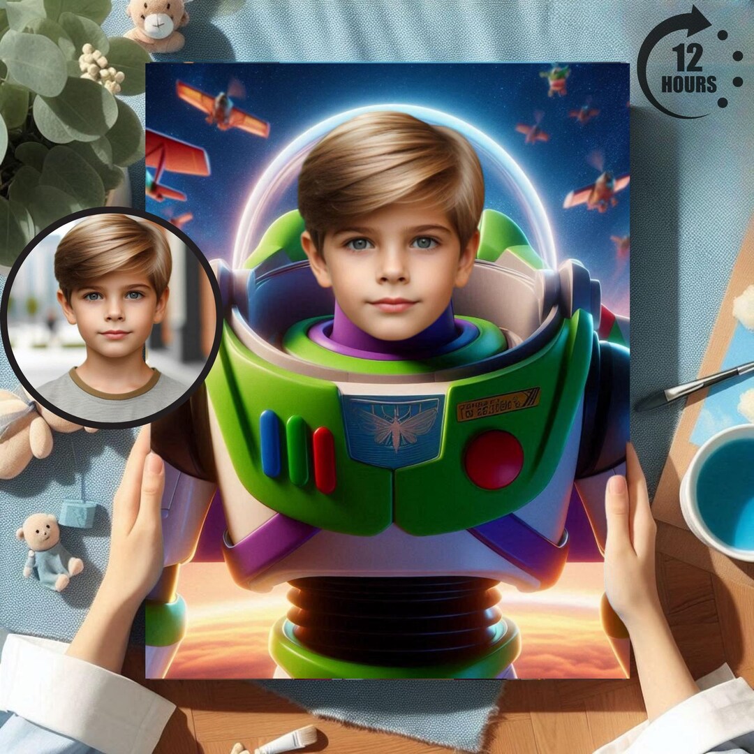 Personalized Buzz Lightyear Portrait, Buzz Lightyear Portrait, Custom ...
