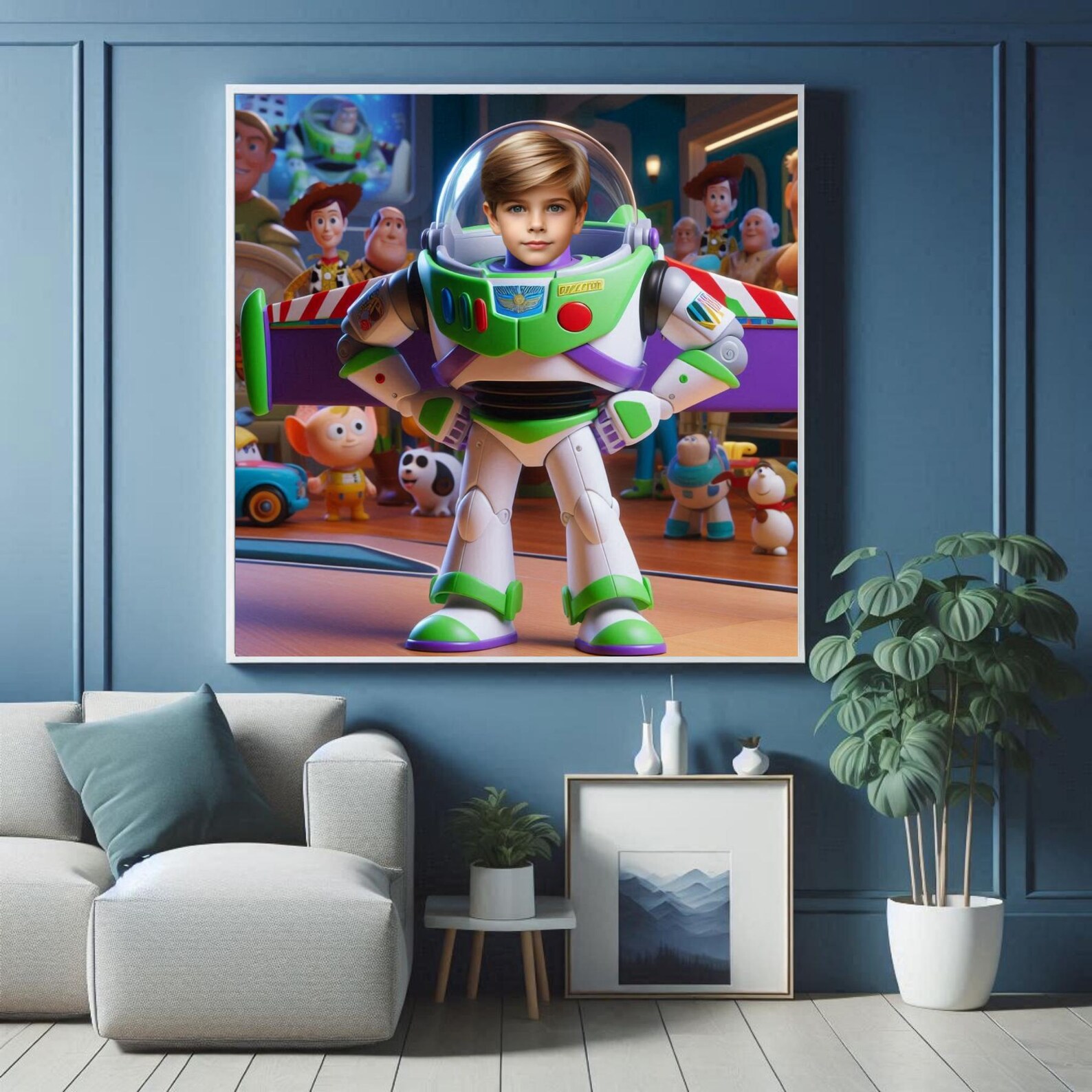 Personalized Buzz Lightyear Portrait: Custom Toy Story Gift (digital ...
