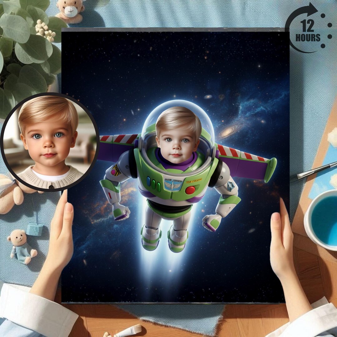 Personalized Buzz Lightyear Portrait: Custom Toy Story Gift (digital ...