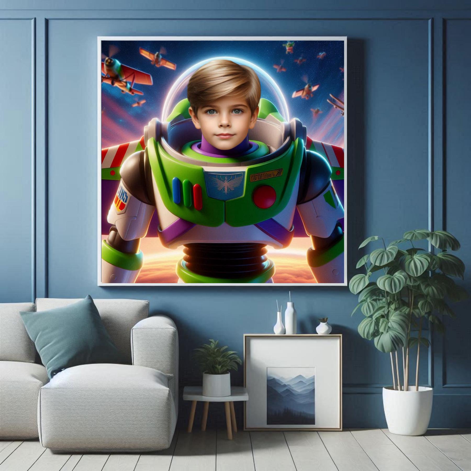 Personalized Buzz Lightyear Portrait: Custom Toy Story Gift (digital ...