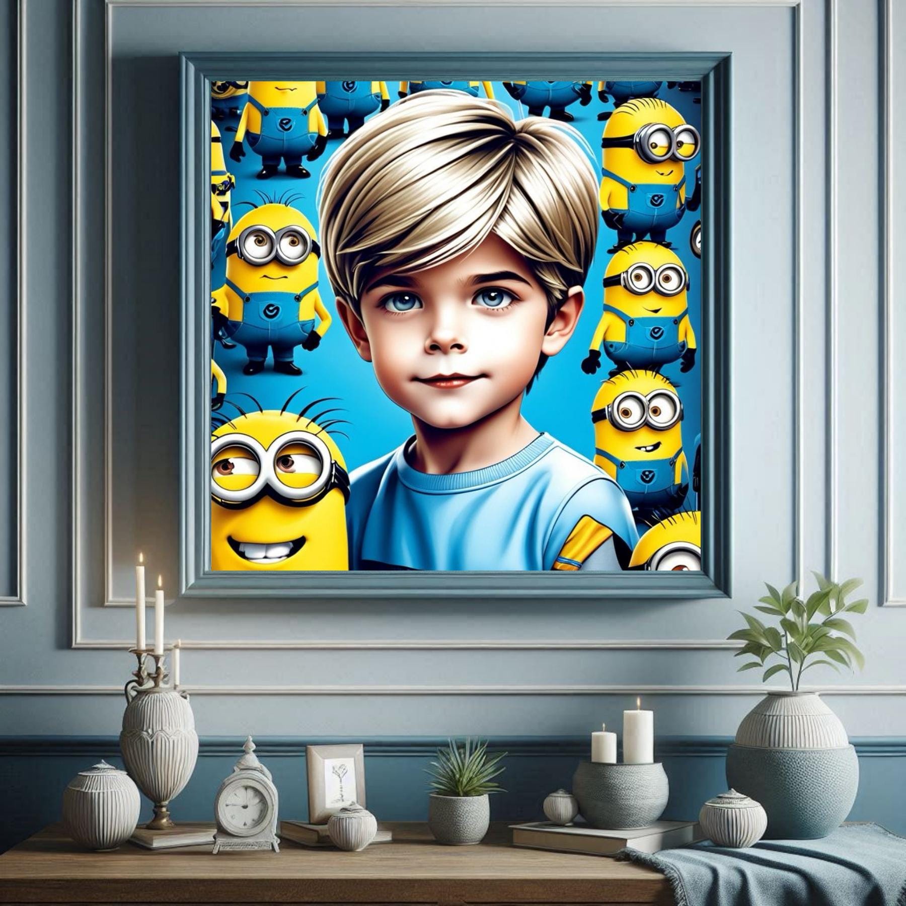 Personalized Minions Portrait, Custom Minions Portrait, Minions ...