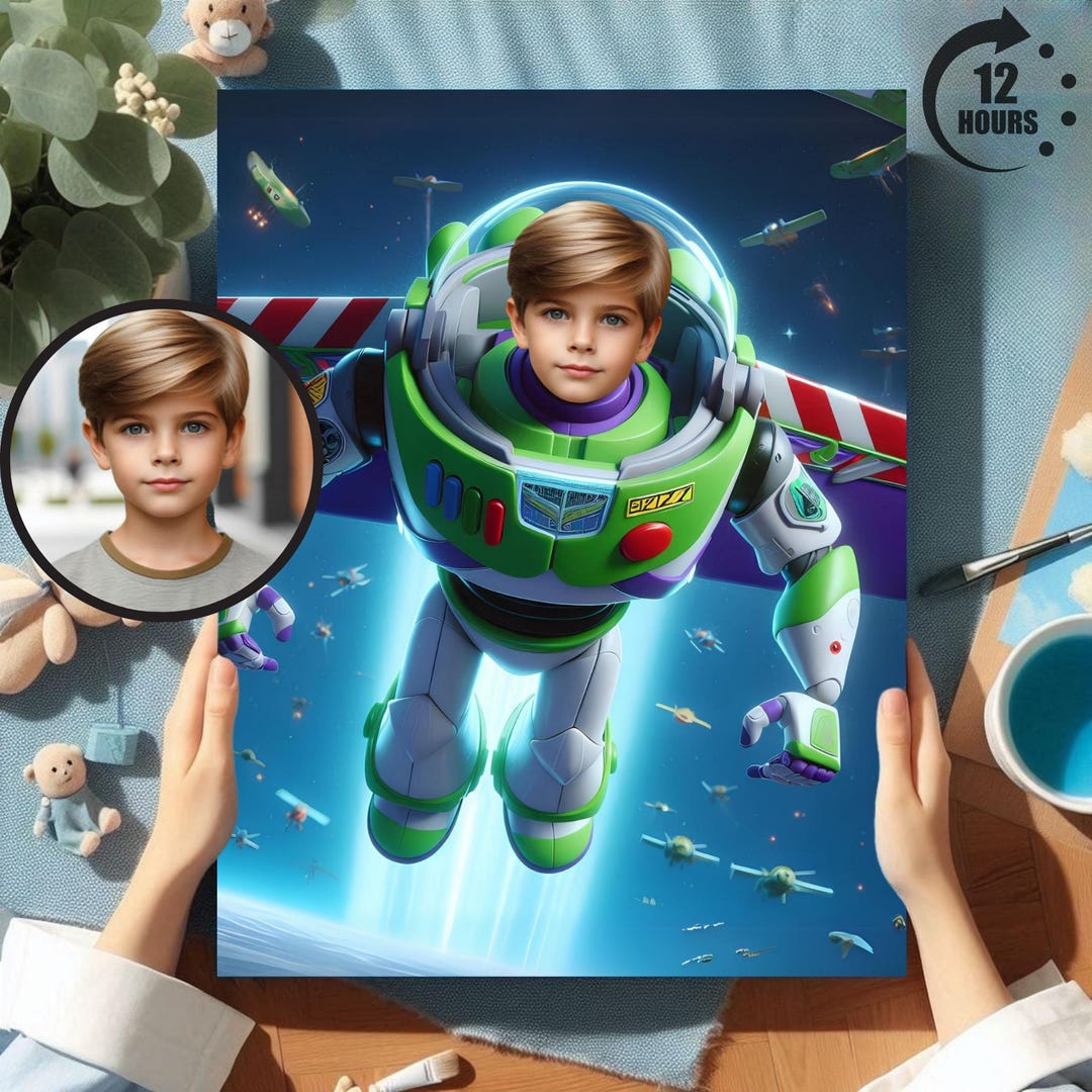Personalized Buzz Lightyear Portrait, Buzz Lightyear Portrait, Custom ...