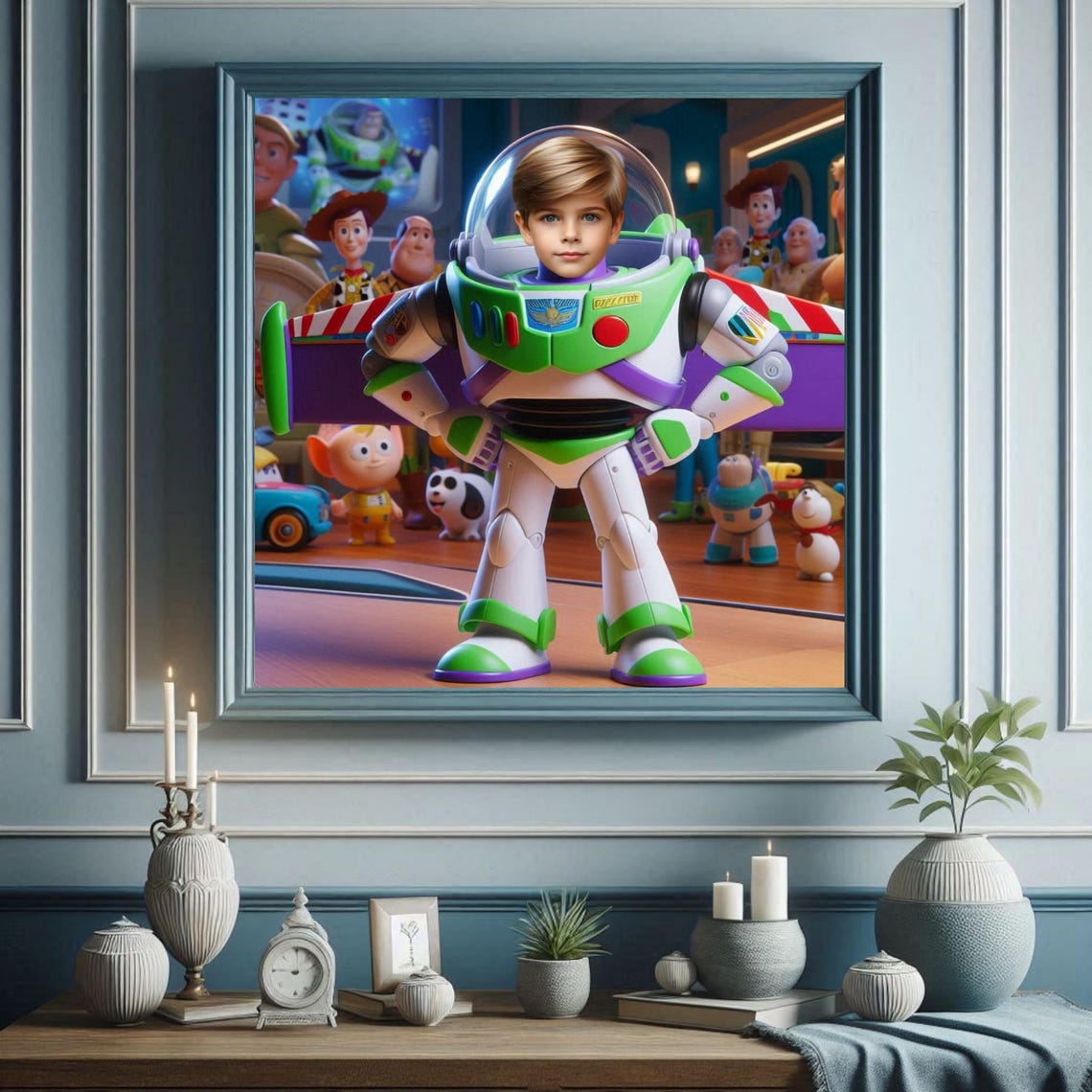 Personalized Buzz Lightyear Portrait: Custom Toy Story Gift (digital ...