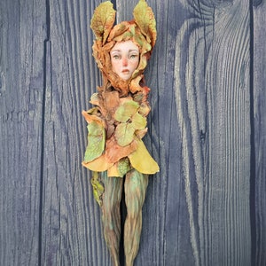 Autumn Nature Sprite Ceramic Sculpture by Artist Victoria Rose Martin ...