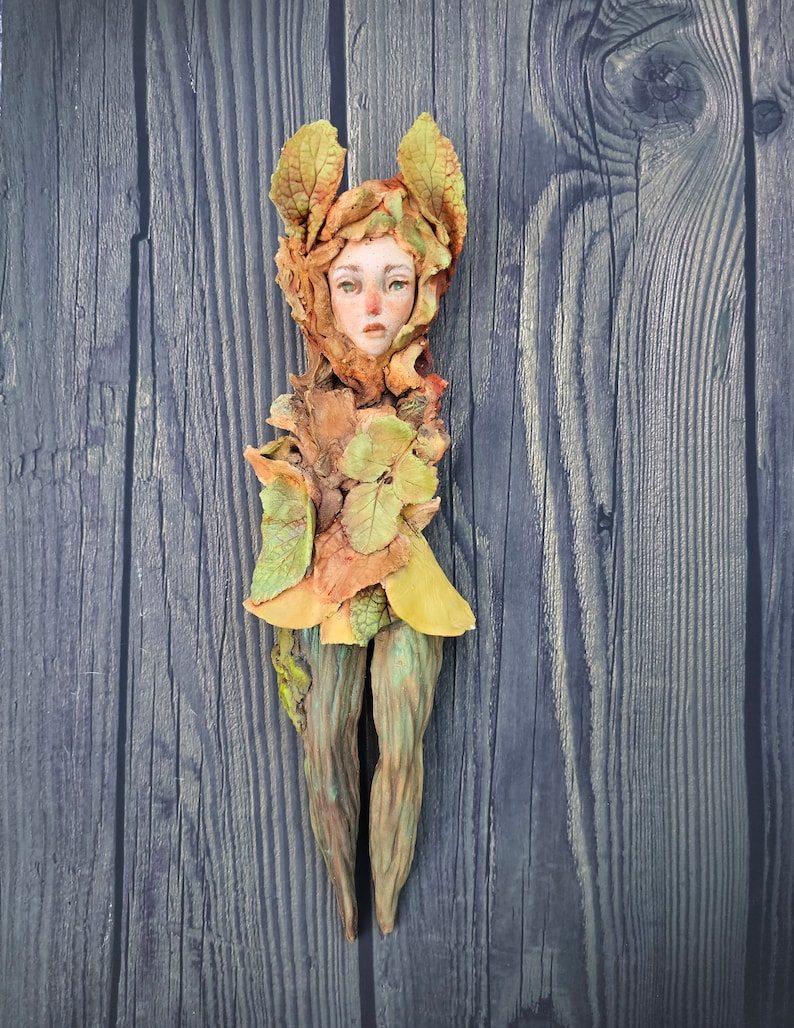 Autumn Nature Sprite Ceramic Sculpture by Artist Victoria Rose Martin ...