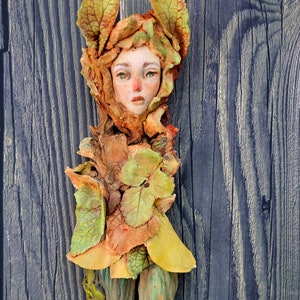 Autumn Nature Sprite Ceramic Sculpture by Artist Victoria Rose Martin ...
