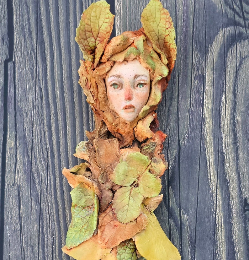 Autumn Nature Sprite Ceramic Sculpture by Artist Victoria Rose Martin ...