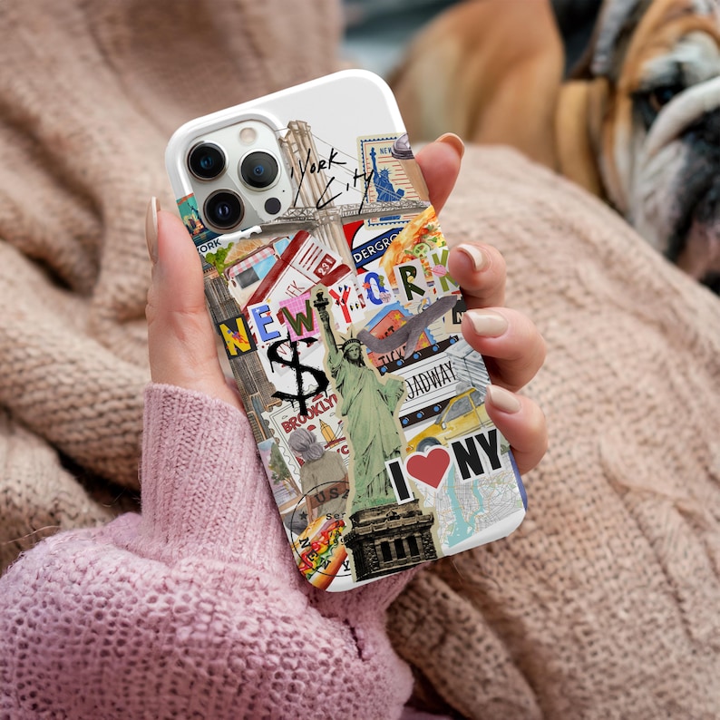 New York City Phone Case – NYC Collage iPhone Cover – Travel Gift for ...