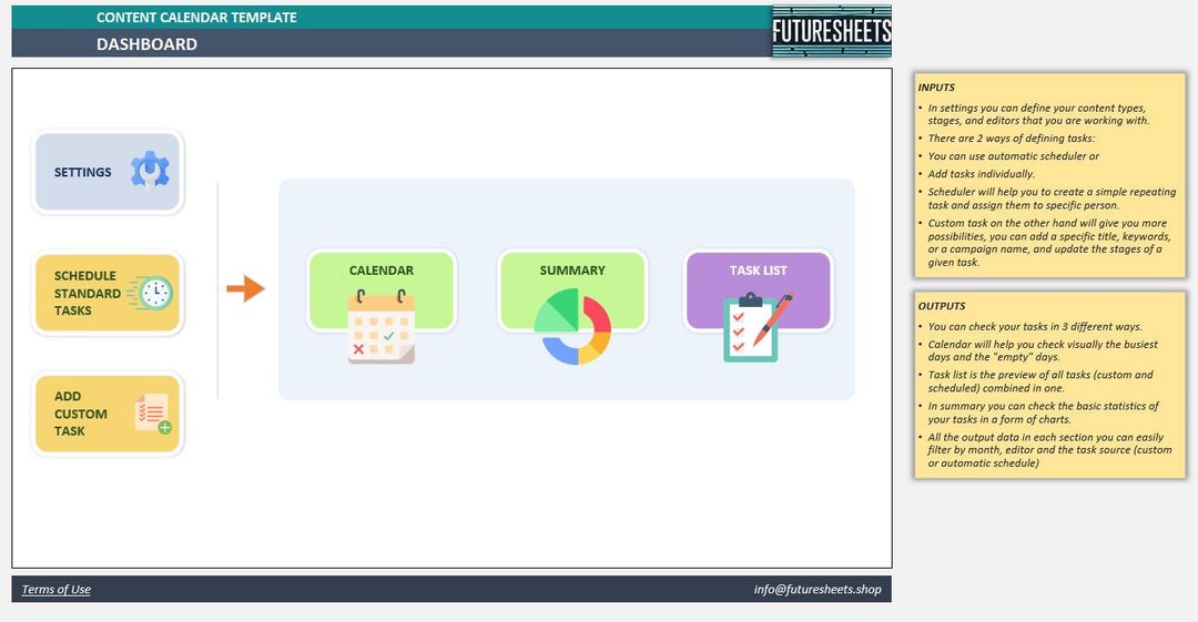 Social Media Content Management Excel Template - Etsy