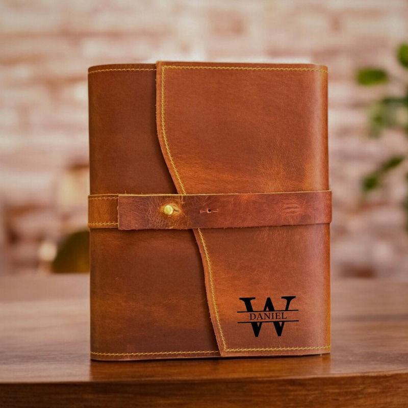 Leather Bound Notebook - Etsy