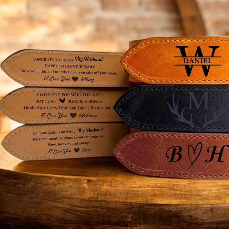 Mans Belt With Message - Etsy