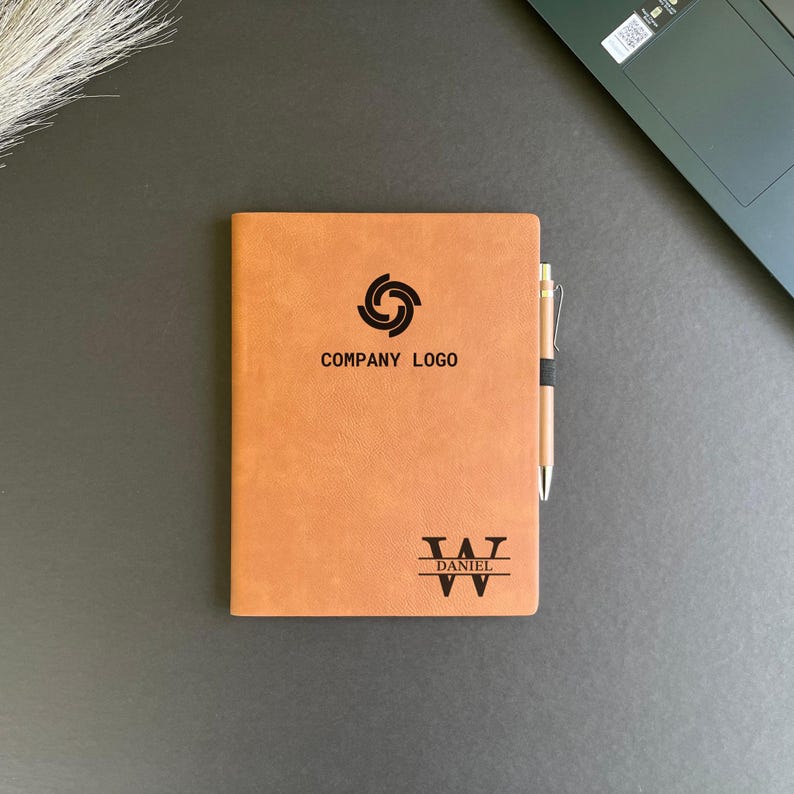 Personalized Leather Journal, Corporate Logo Gift, Business Gift ...