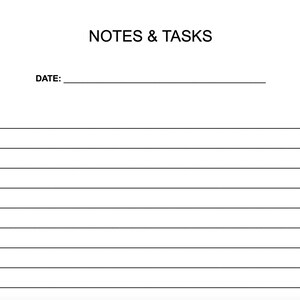 Fillable Printable Weekly Schedule/calendar/planner/agenda With Notes ...