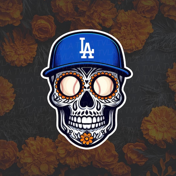 Sugar Skull Decals Etsy 9094