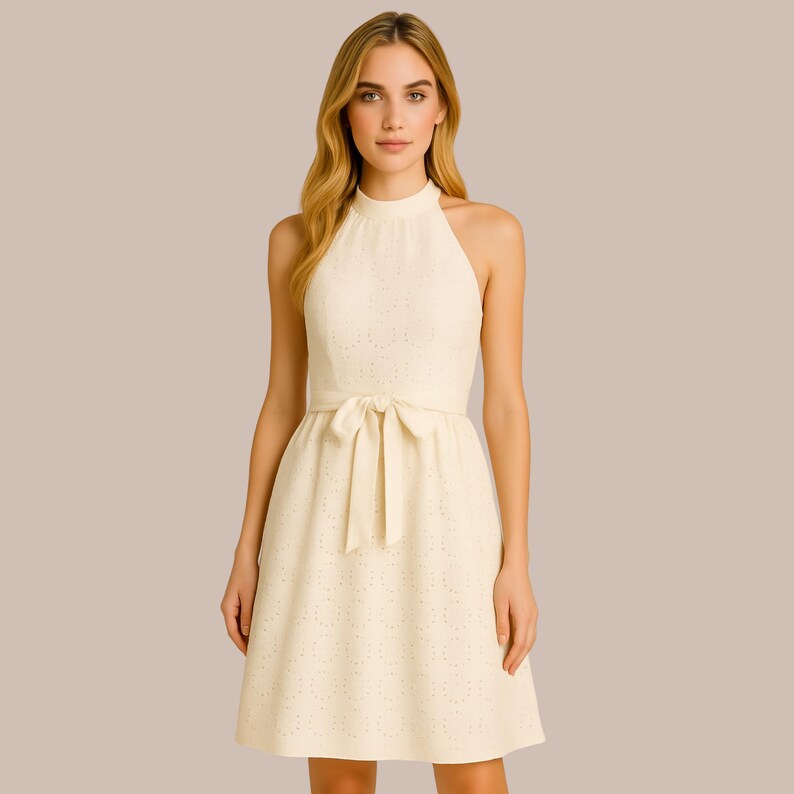 Halter Dress Sewing Pattern | Summer Backless Dress Pattern ...