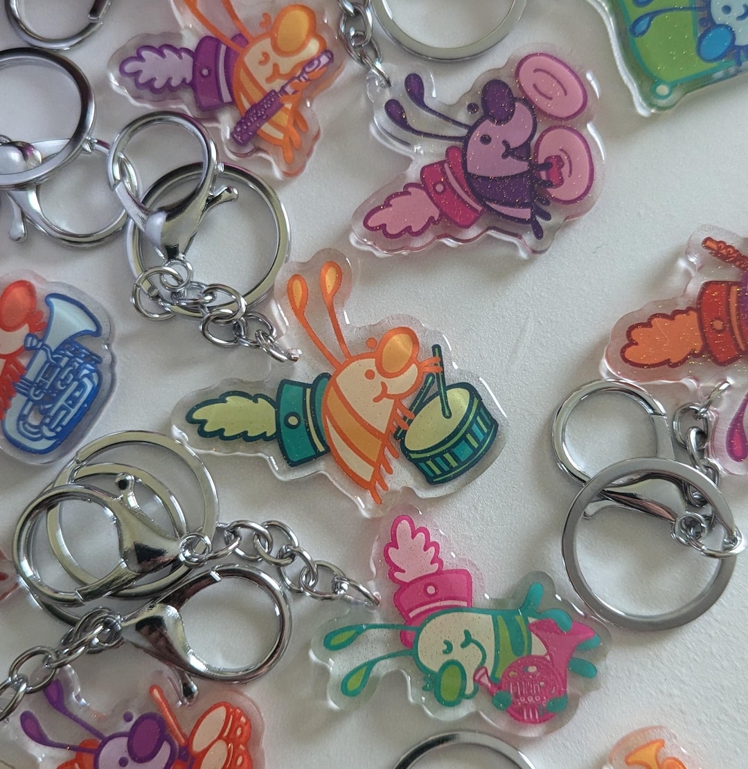 Marching Band Bugs 2” Keychains - Etsy